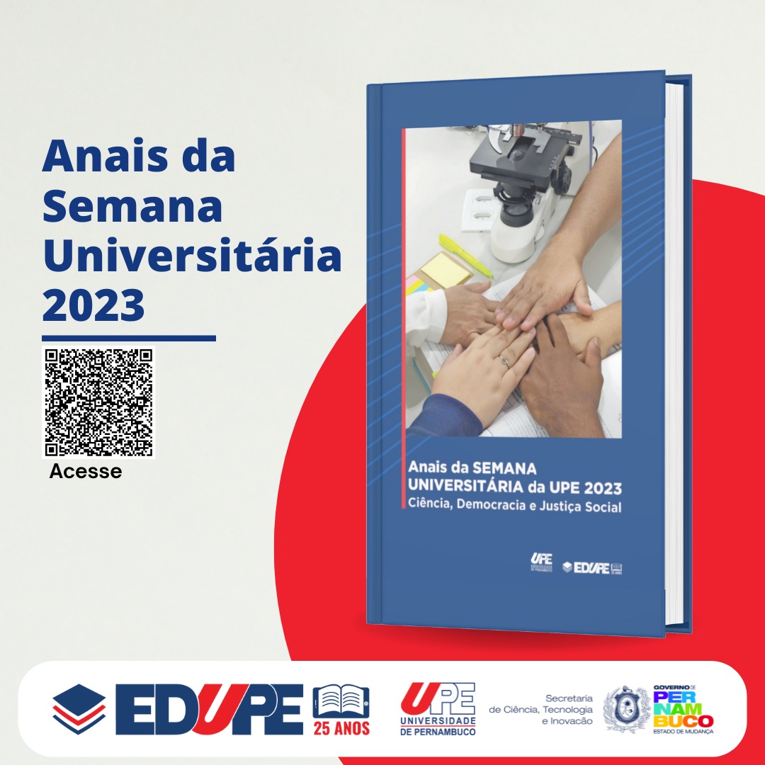 UPE publica Anais da Semana Universitária 2023 - Universidade de Pernambuco